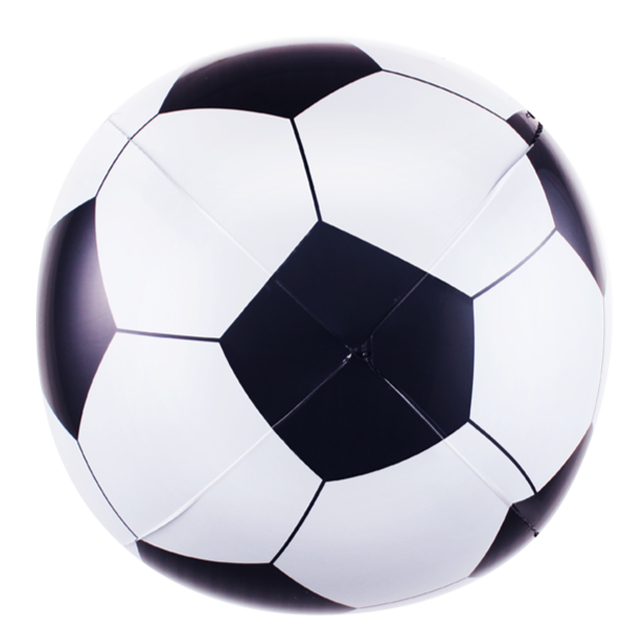 בלון מיילר כדור כדורגל שחור לבן - 18 אינץ